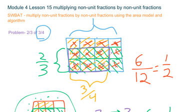 Module 4 Lesson 15 Multiply Non-unit Fractions By Non-unit Fractions ...