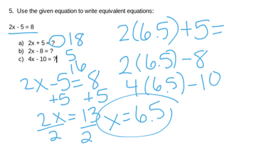 Equivalent Equation | Educreations