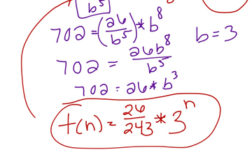 Equation Of Geometric Sequences Given Two Terms | Educreations
