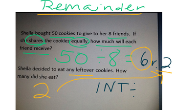 Interpreting Remainders | Educreations