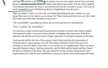 Cask Of Amontillado Part 2 | Educreations