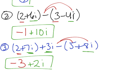 Add/subtract Complex Numbers | Educreations