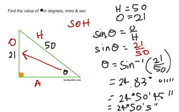 Finding Angles Using Trig | Educreations
