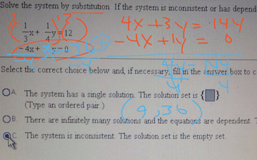 System With Fractions, Elimination Method | Educreations