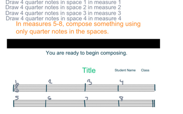 Music Theory 3: Drawing Quarter Notes In The Spaces | Educreations
