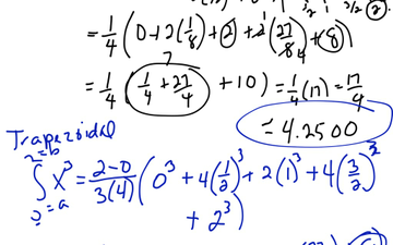 Calculus 4.6 Approximating An Interval Using Simpson's Rule And The ...