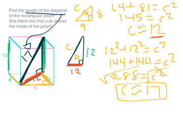 Finding Missing Side Lengths Using Pythagorean Theorem | Educreations