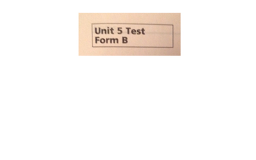 Math Expressions Unit 5 Test Form B | Educreations
