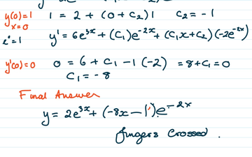 Second Order Differential Equation #1 | Educreations