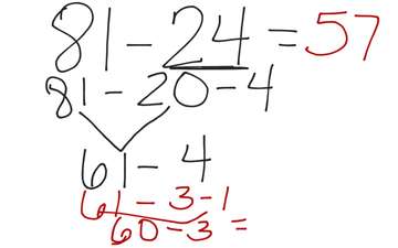 Subtraction Part3- Number String Strategy | Educreations