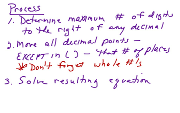 Equations With Decimal Coefficients | Educreations