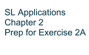 SL App Chapter 2 Introduction | Educreations