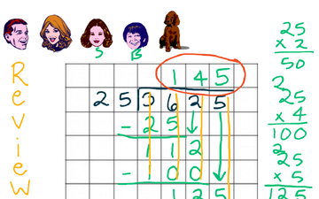 Long Division Review with graphing paper | Educreations