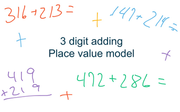 3 Digit Adding Place Value Model | Educreations