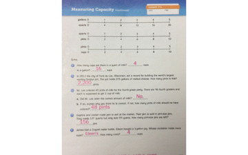 Lesson 7.1 U.S. Customary Liquid Measures | Educreations