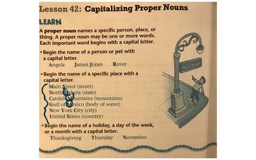Capitalizing Proper Nouns | Educreations