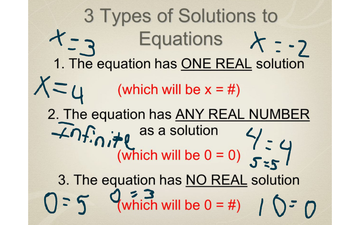 Types of Equation Solutions | Educreations