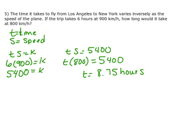 Direct And Inverse Variation Word Problems | Educreations