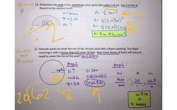 Circles Test Review | Educreations