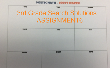 Noetic Math - 3rd Grade Assignment 6 Search Solutions | Educreations