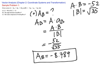 Vector Analysis Sample Problem 2.1 | Educreations