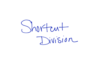 Shortcut Division | Educreations