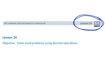 Gr 5 Mod 1 Lesson 16 | Educreations