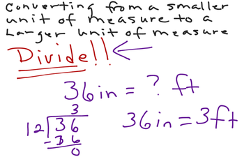Convert From Smaller To Larger Unit Of Measure | Educreations