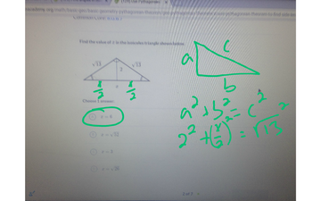 Use Pythagorean theorem to find Isosceles triangle side lengths (2) | Educreations