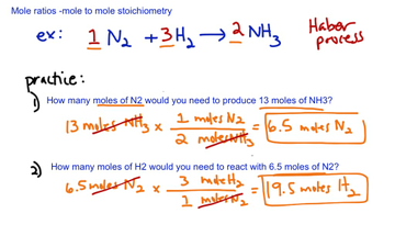 Mole Ratios - Mole To Mole Stoichiometry | Educreations
