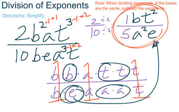 Division of Exponents | Educreations
