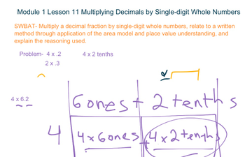 Module1 Lesson 11 Multiply A Decimal Fraction By Single-digit Whole ...