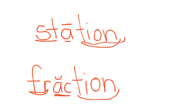 Phonics "tion" final stable syllable | Educreations