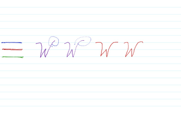 Cursive Letter Ww | Educreations