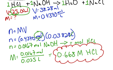 Simple Titration Example Problem | Educreations