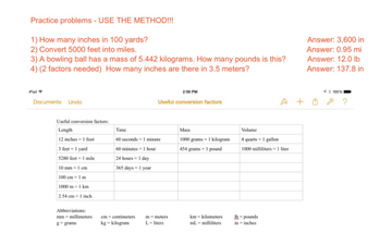 Units Conversion Tutorial - Shorter Version | Educreations