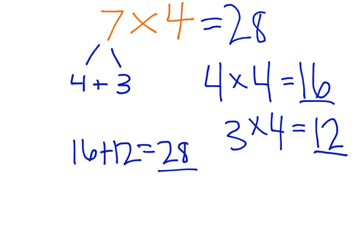 Multiplication 7x4 | Educreations