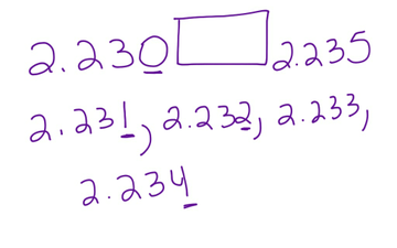 Writing Decimals Between Two Whole Numbers | Educreations
