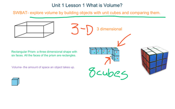 Unit 1 Lesson 1-What Is Volume? | Educreations