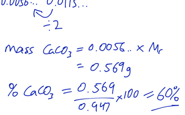 Q3 From Back (indirect) Titration Calculations | Educreations
