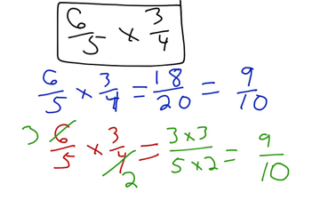 Lesson 4.3: Multiplying Improper Fractions By Fractions | Educreations