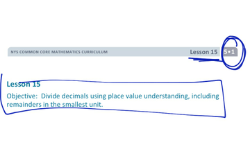 Gr 5 Mod 1 Lesson 15 | Educreations
