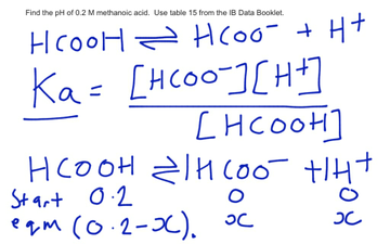 Weak acids and using Ka to calculate pH. | Educreations