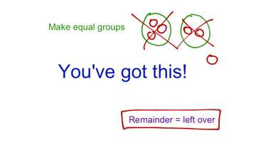 Equal Groups With Remainders (ii) | Educreations