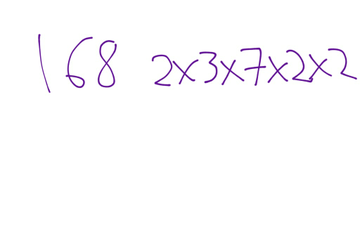 168 As A Product Of Prime Factors | Educreations