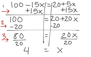 Solving Equations (with A Mix Of Positive And Negatives) | Educreations