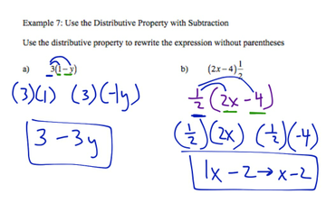 Use The Distributive Property With Subtraction | Educreations
