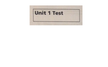 Unit 1 Math Test | Educreations