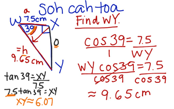 Soh Cah Toa Example 1 | Educreations