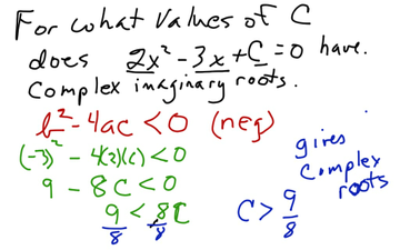 Complex Roots Of Quadratic Functions | Educreations